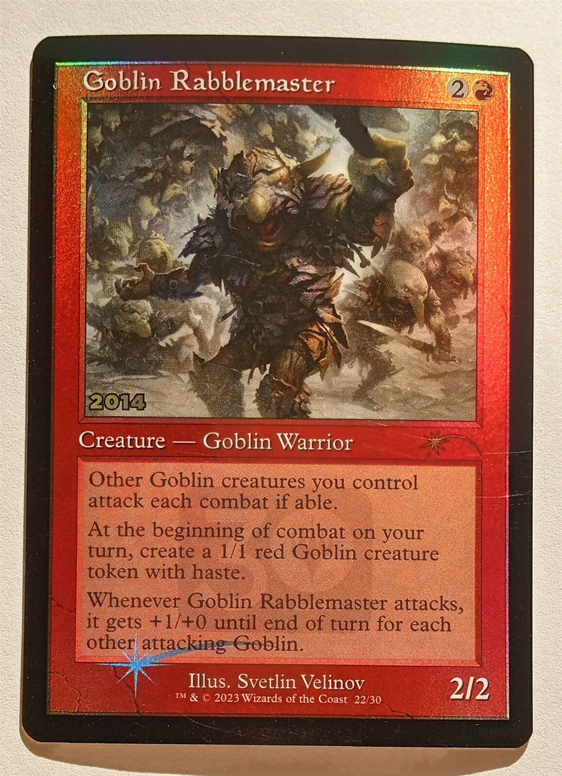 Magic MTG - Goblin Rabblemaster (Foil) - 30th Anniversary Promo - NM | eBay