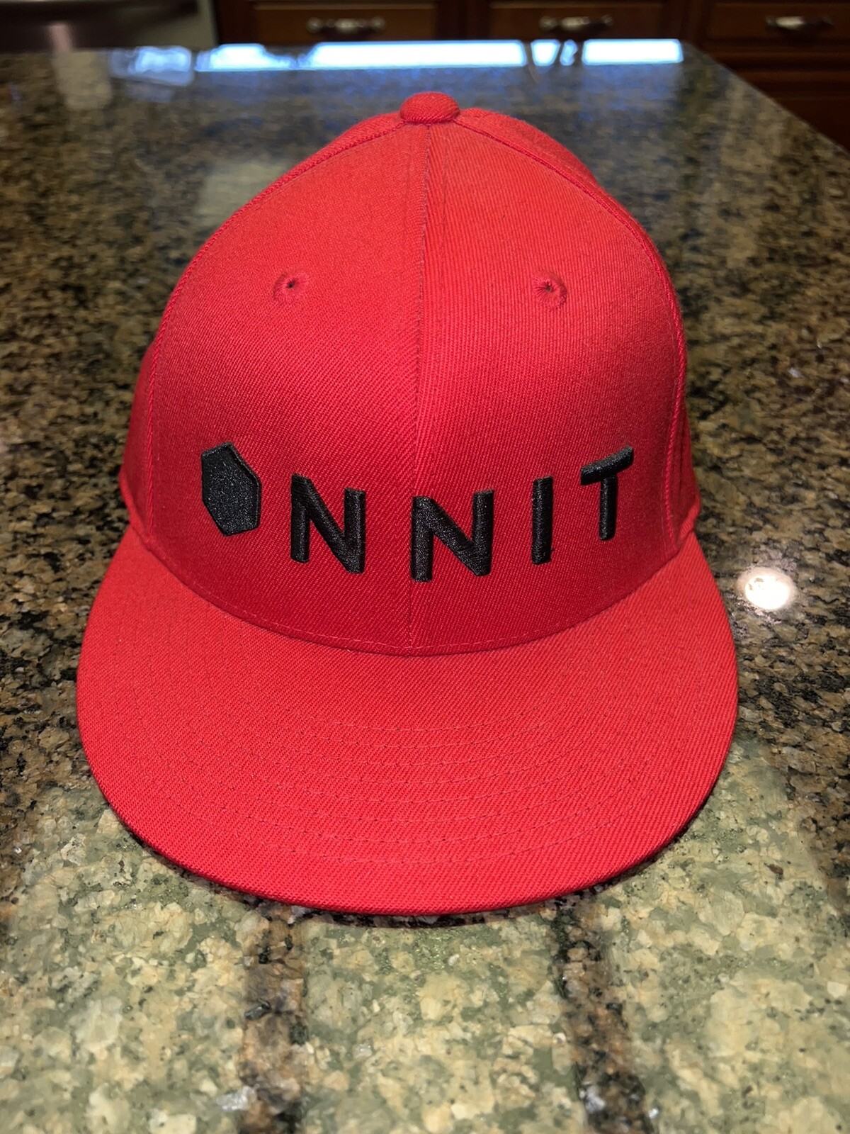 Onnit Red Hat Cap Fitted 6 7/8 - 7 1/4 Headwear Lifestyle Fitness Joe ...