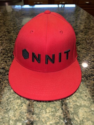 Onnit Red Hat Cap Fitted 6 7/8 - 7 1/4 Headwear Lifestyle Fitness Joe ...
