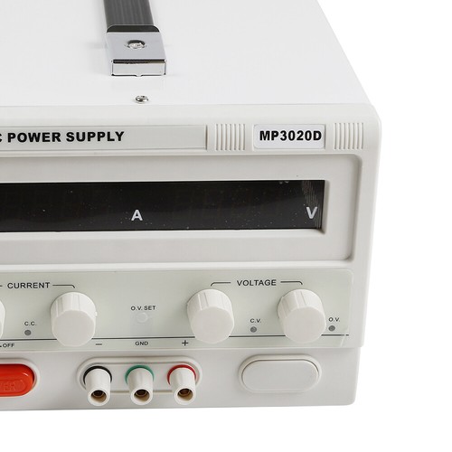 0-30V 0-20A DC Lab Power Supply Regulated 60Hz AC 110V Portable ...