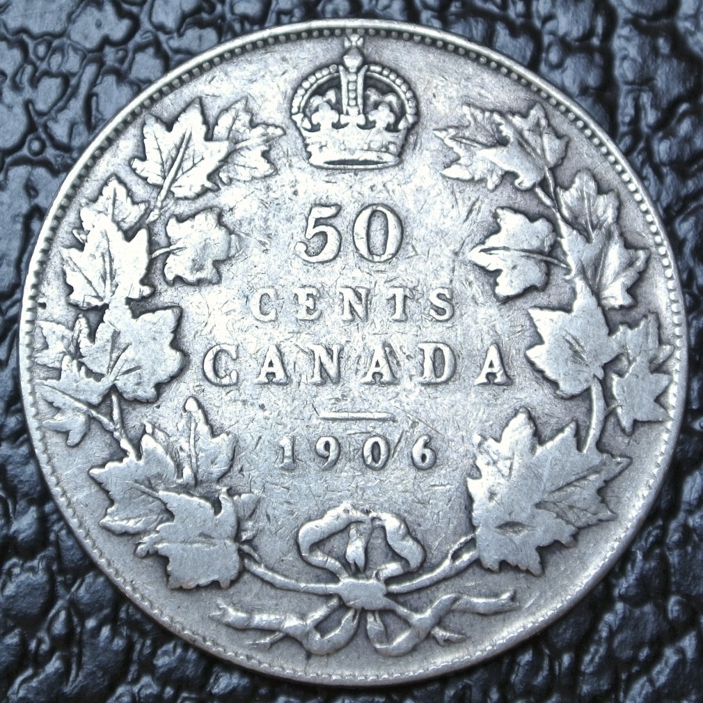 OLD CANADIAN COIN 1906 - 50 CENTS - .925 SILVER - Edward VII - Nice | eBay