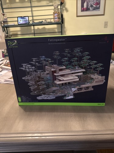 Fallingwater The Atom Brick Frank Lloyd Wright premium building model ...