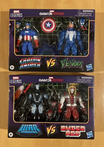 Marvel Legends Gamerverse Captain America vs Venom & War Machine vs ...
