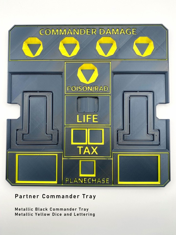 Partner Commander Tray designed to assist in tracking MTG Commander ...