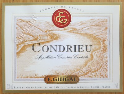 Etiquettes Vin France CONDRIEU E Guigal Wine label | eBay