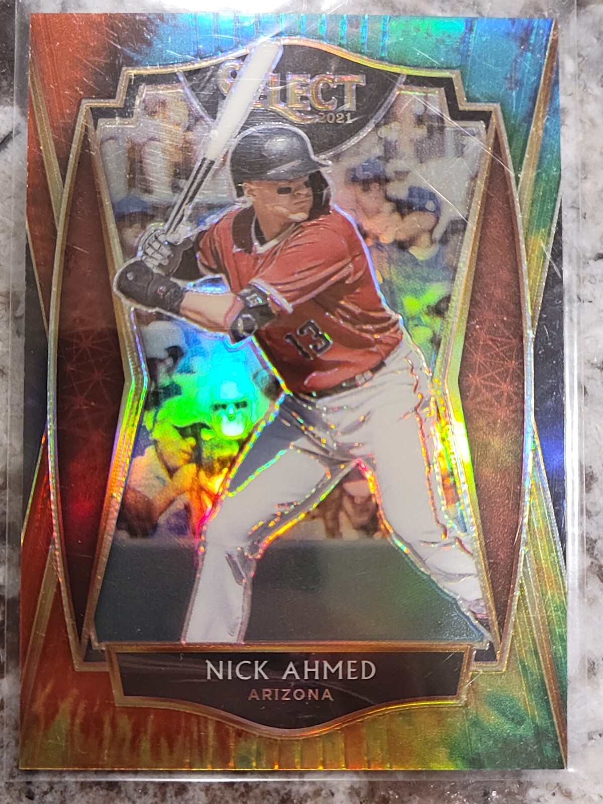 NICK AHMED STAINED GLASS SELECT TYE DYE /20 LOW NUMBERED TIE-DYE ...