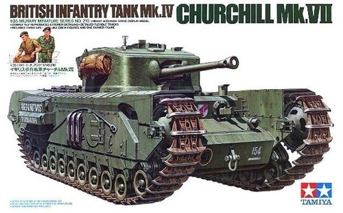 Tamiya 35210 WWII British Churchill Mk VII Tank 1/35 Scale Plastic ...