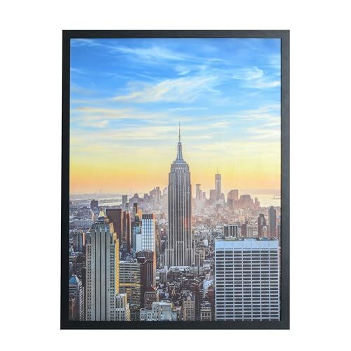 Frame Amo 24x30 Black Modern Picture or Poster Frame, 1 inch Wide ...