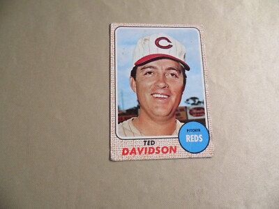 1968 Topps Ted Davidson Baseball Card / Card # 48 / Free Domestic ...