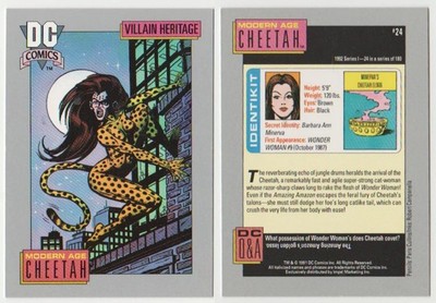 VINTAGE 1991 DC COMICS CHEETAH MODERN AGE # 24 - VILLAIN HERITAGE GROUP ...