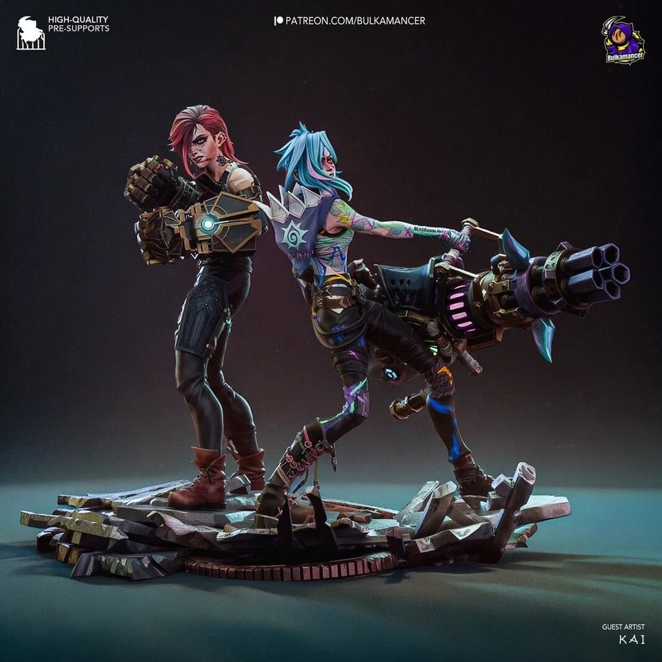 Arcane Jinx/Powder hand-painted figure/statue (make to order) | eBay