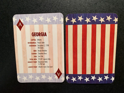 Swap Playing Cards GEORGIA Fun State Facts 2007 | eBay