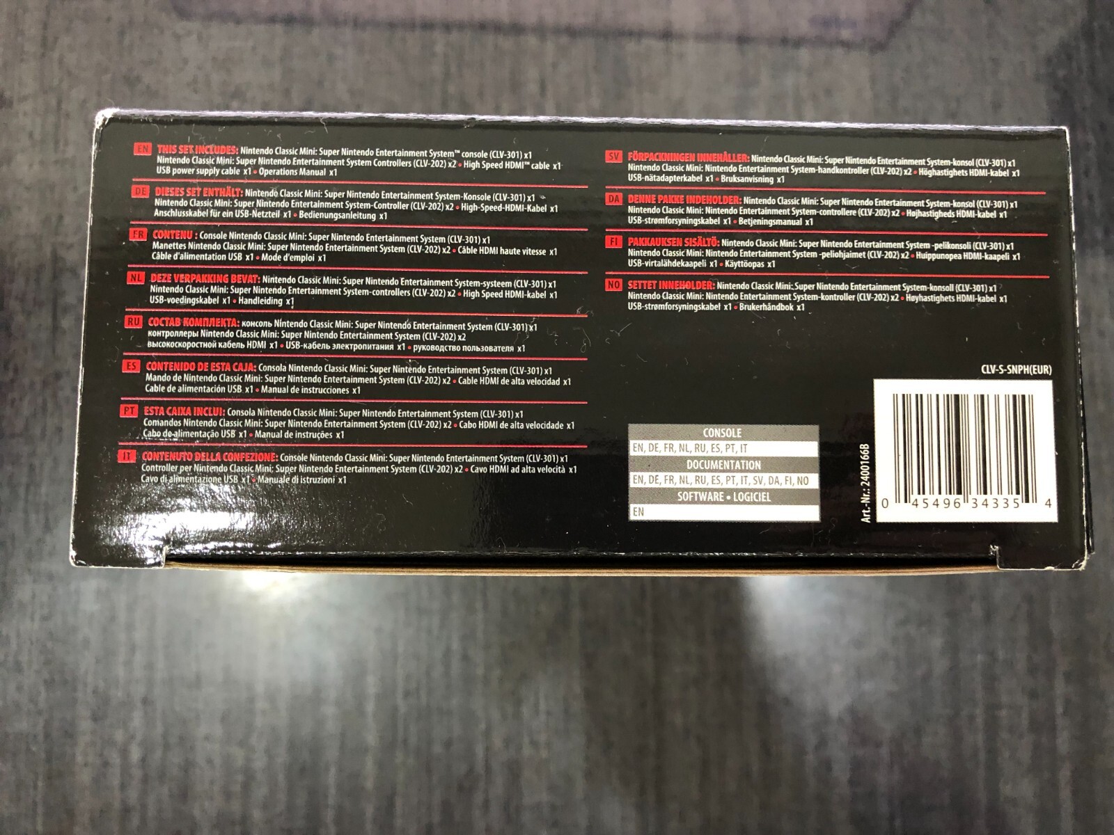 Nintendo SNES Super NES Classic Mini EUropean Version Collectible ...