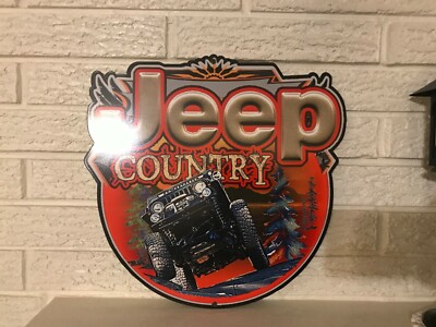 Willys Jeep Laser Cut Out Steel Sign "Jeep Country" 14"x14.5" | eBay
