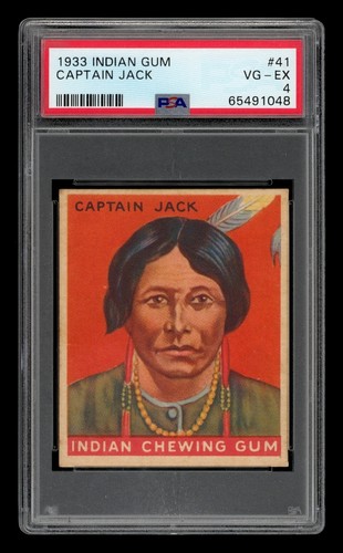 1933 Indian Gum Set-Break # 41 Captain Jack PSA 4 VG-EX | eBay