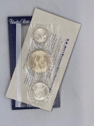 1976-S Bicentennial US Mint Uncirculated Silver 3-coin Set Complete ...