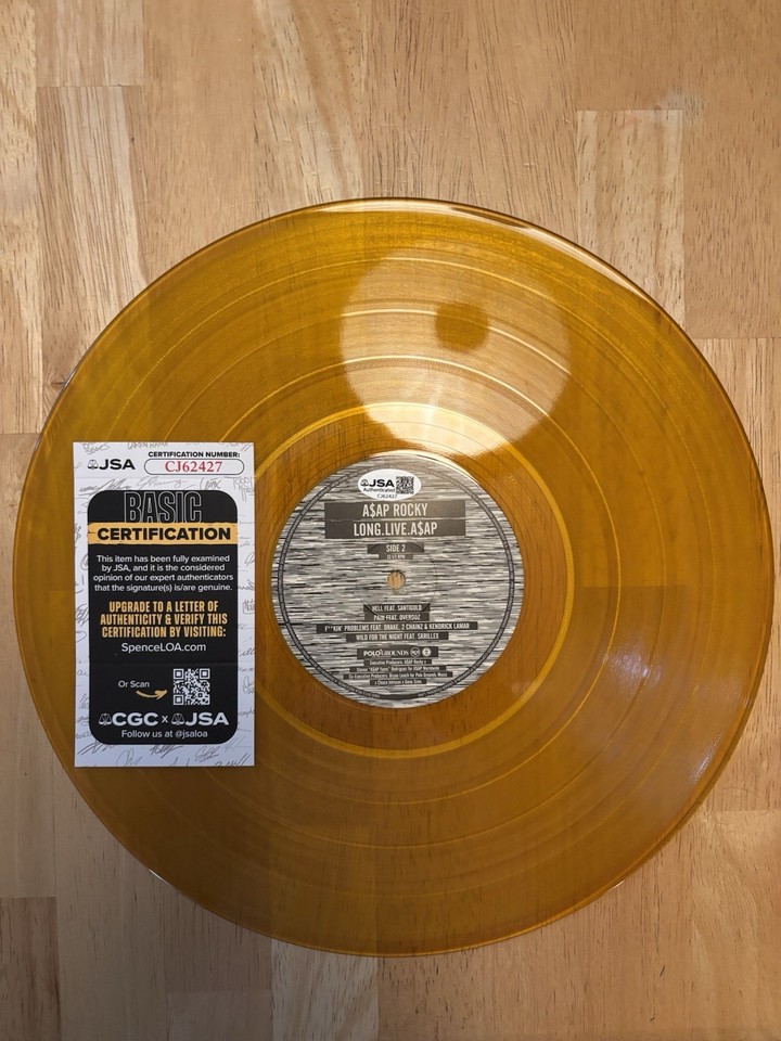 A$AP ASAP Rocky Signed Autographed Long.Live.A$AP Album DISC ONLY JSA ...