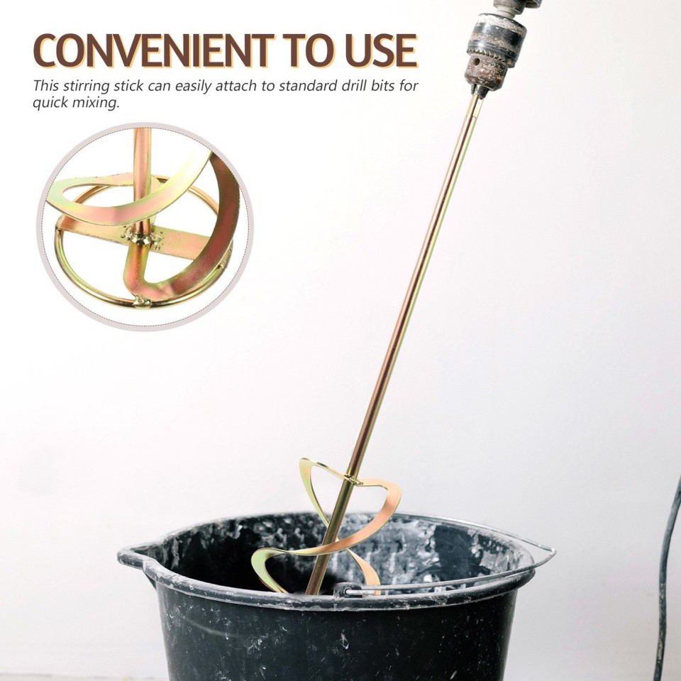 Cement Mixing Rod Oil Paint Mixing Stick Electric Drill Mud Mixer ...