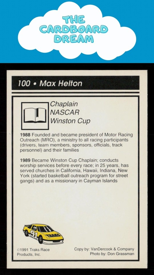 Max Helton 1991 Traks #100 RC Rookie | eBay