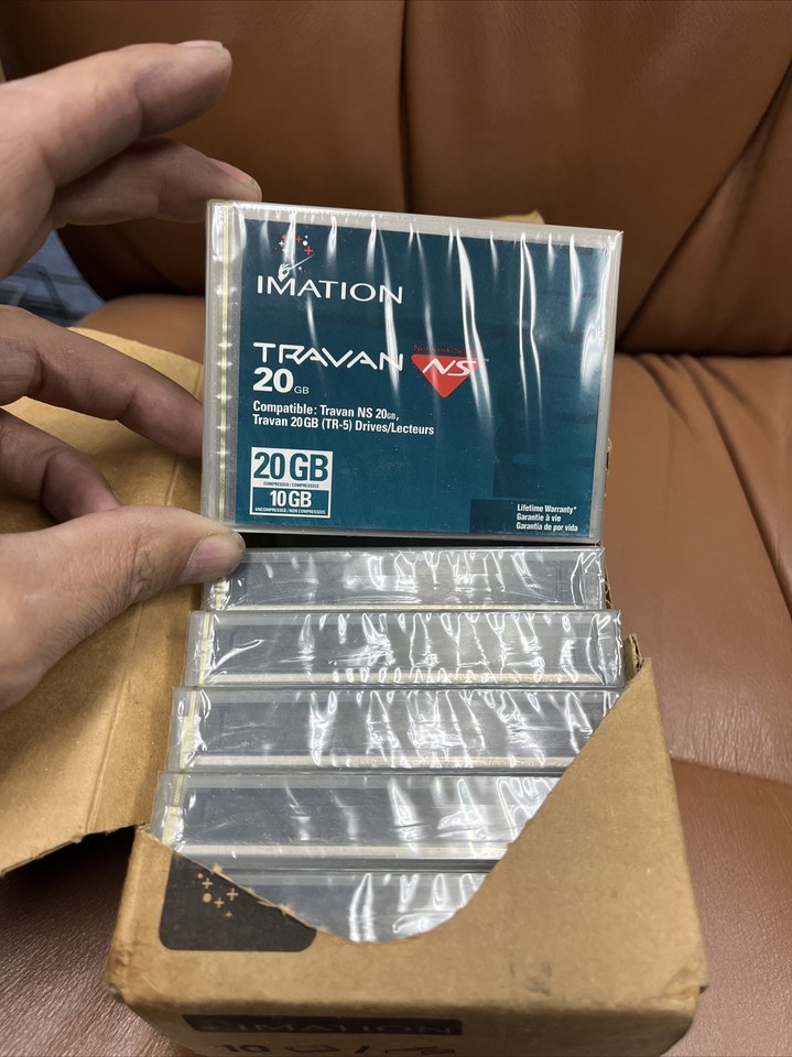 10x imation Travan NS 20gb cartridge data tape cartuccia dati | eBay