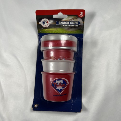 MLB Phillies Kids Mini Snack Cup 3 Pack W/ Swivel Lids Gen. Merch Home ...
