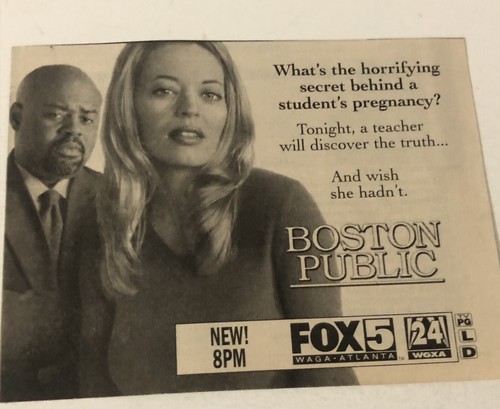 Boston Public Tv Guide Print Ad Chi McBride Jeri Ryan Nikky Katt TPA19 ...