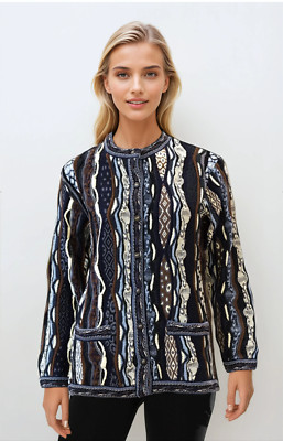 Geccu 3D Multi-Colour Merino Wool Long Sweater Tunik Cardigan Jumper ...