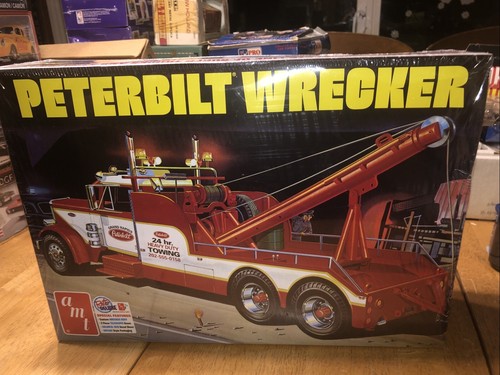 Amt Peterbilt Wrecker Model Kit 1:25 Tow Truck Factory Factory Sealed ...