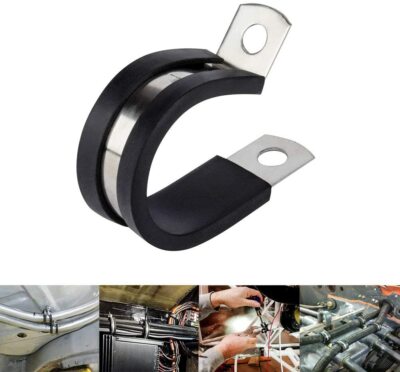 10pcs 1" Inch Cable Clamp Rubber Cushioned Insulated Clamp 304 ...
