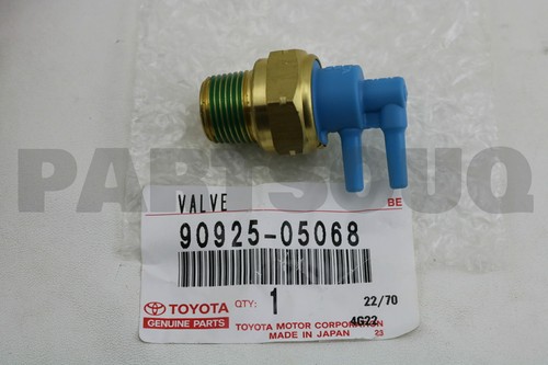 9092505068 Genuine Toyota VALVE, BIMETAL VACUUM SWITCHING, NO.1 90925 ...