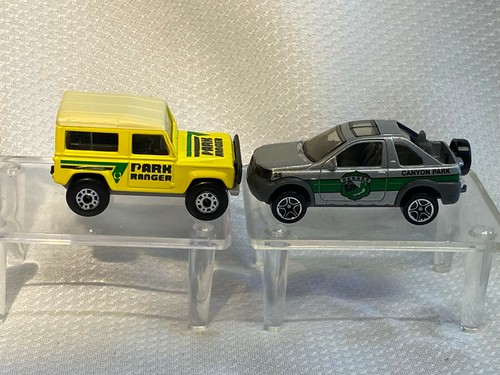 Vtg Matchbox 1987 Land Rover Ninety &1998 Land Rover Freelander Park ...