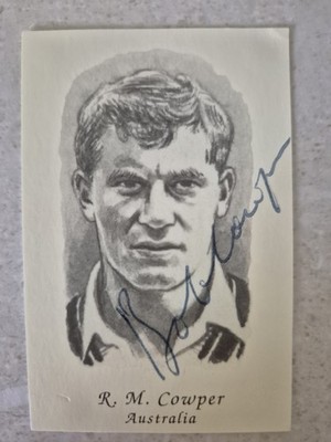 Bob Cowper Hand Signed Cricket Card Rare | eBay