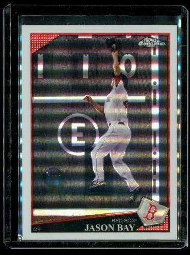 2009 TOPPS CHROME Refractor Baseball Card #149 JASON BAY Boston Red Sox ...