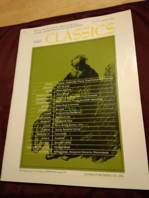 The Classics Piano Sheet Music Alfred Publishing 1966 Chopin ...