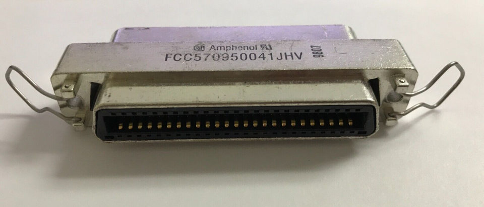 Amphenol SCSI TERMINATOR CENTRONICS 50 PIN MALE TO FEMALE PASS THROUGH ...