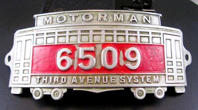 Vintage New York City 3rd Ave. Railway Trolley System Motorman Hat ...