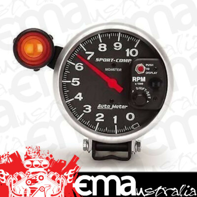 AutoMeter AU3904 Sport-Comp Monster Tachometer with Shift Light 5 ...