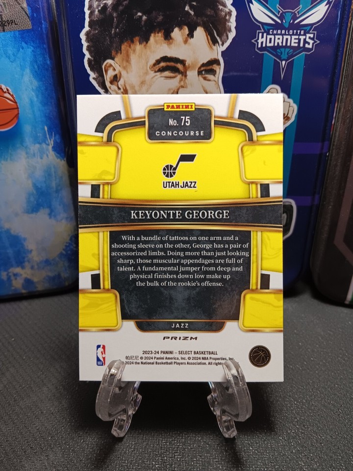 Keyonte George RC Orange Shock SP #75 Concourse Jazz Select | eBay