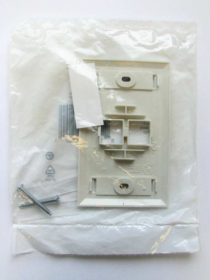 CommScope M12L-262 2-Port Faceplate, White | Cat 5e | RJ-45 Female ...