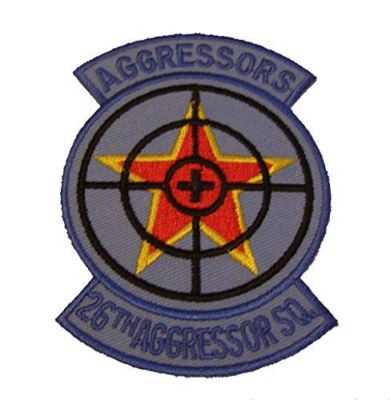 USAF AIR FORCE 26TH TACTICAL FIGHTER TRAINING SQUADRON AGGRESSOR PATCH ...