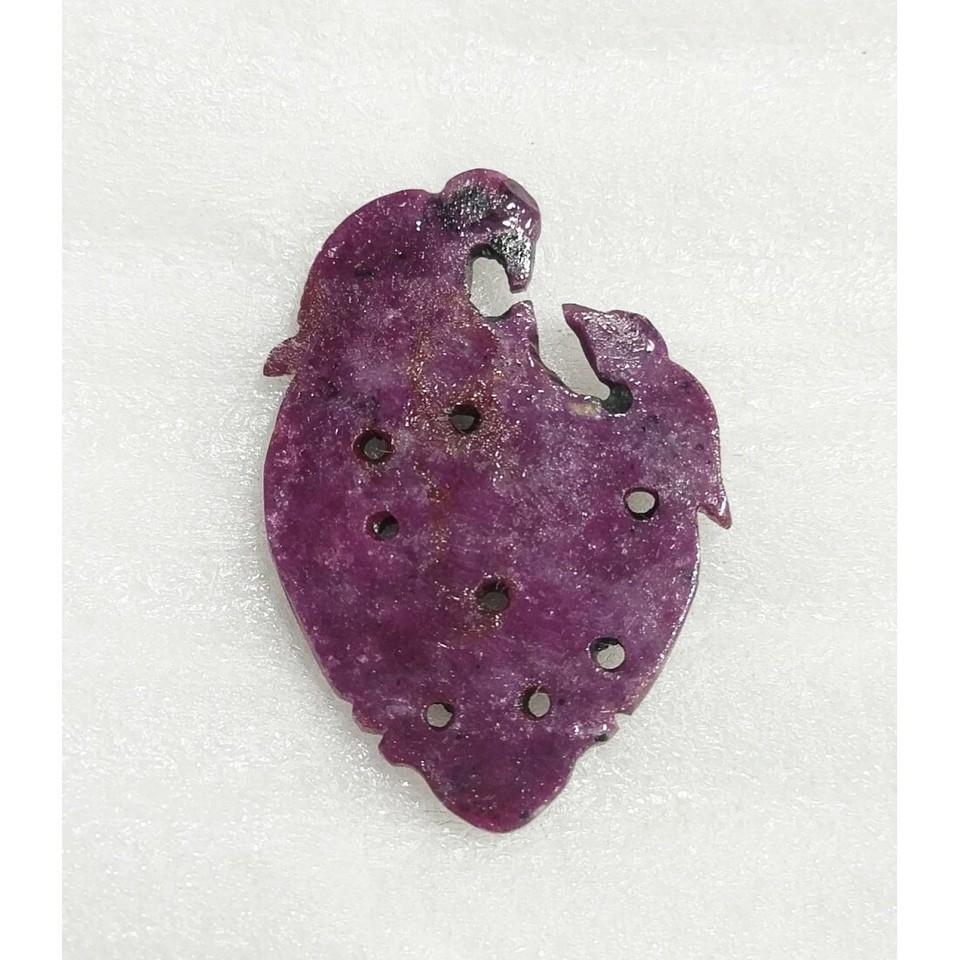 49ct Antique Certified Rarest Birds Carved Natural Unheated Ruby ...