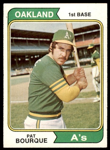 1974 Topps #141 Pat Bourque Mid Grade Oakland Athletics | eBay
