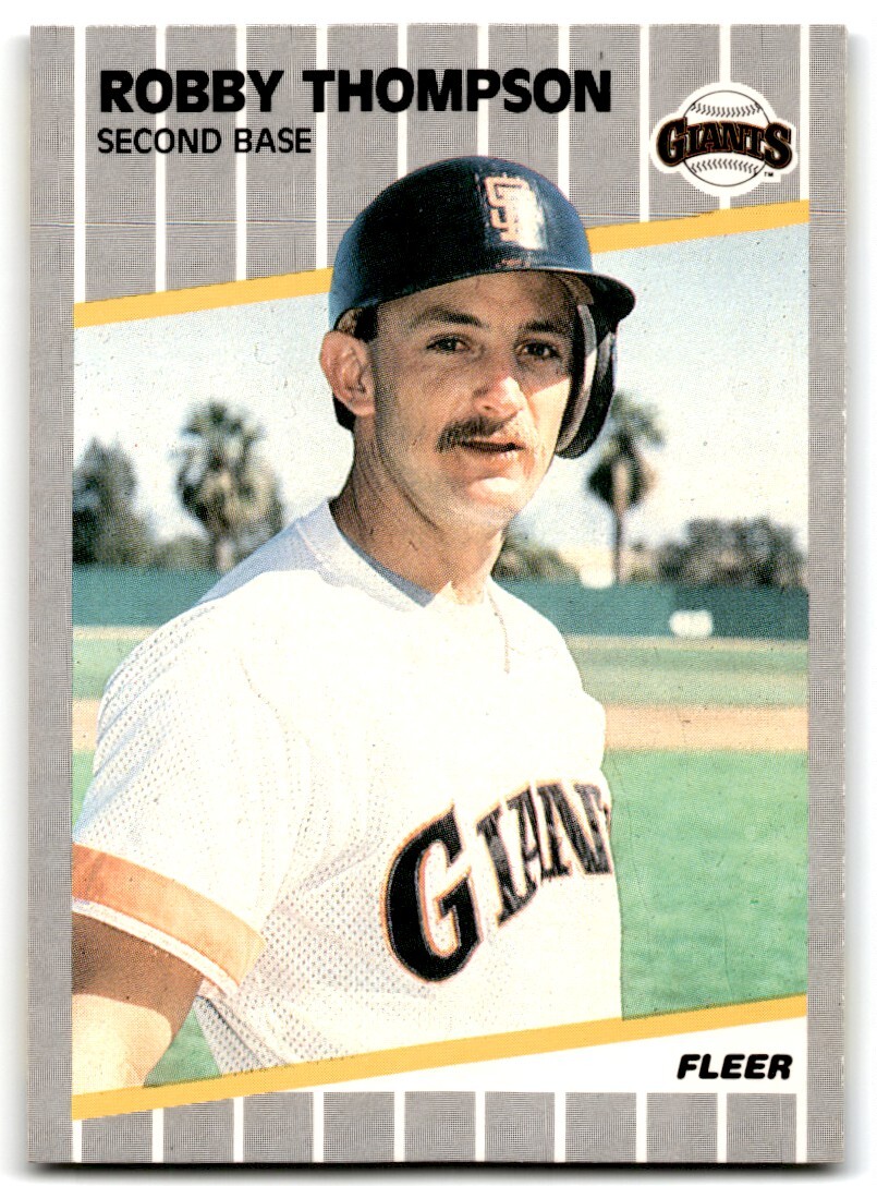 1989 Fleer Robby Thompson San Francisco Giants #344 | eBay