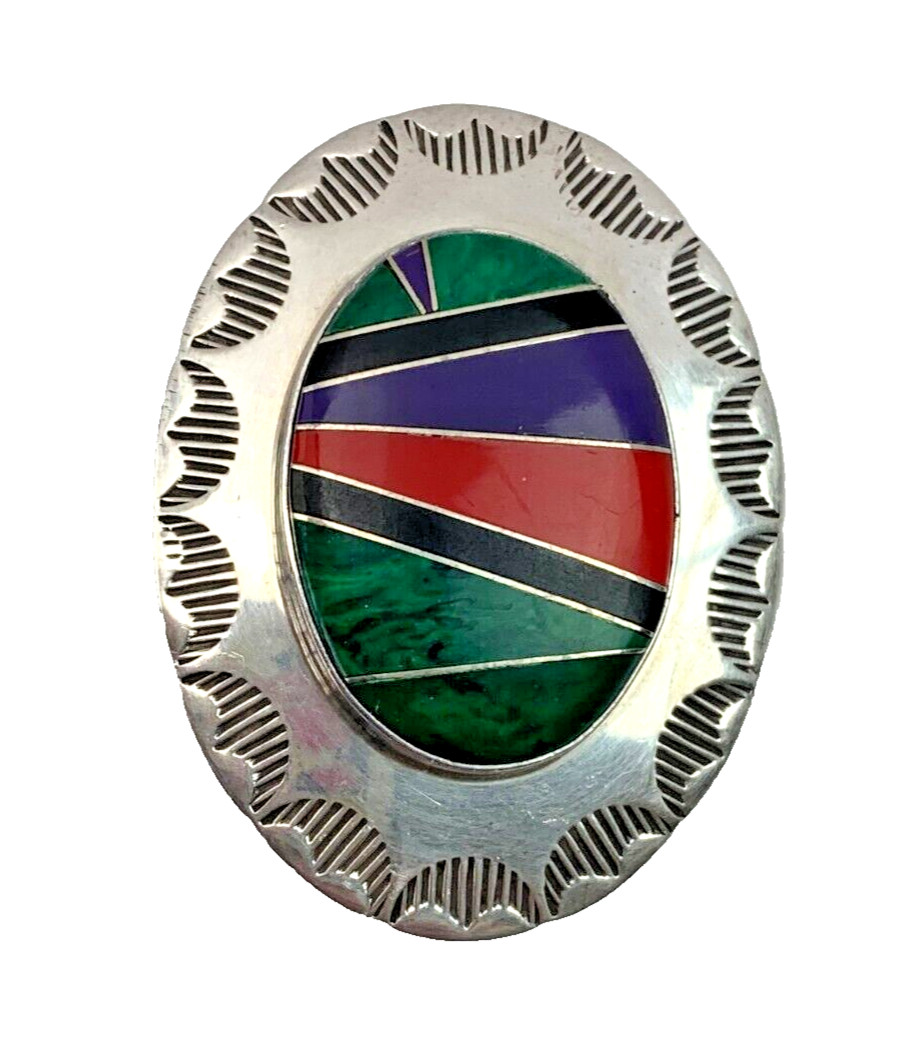 Vintage Fred Maloney Native American Navajo Sterling … - Gem