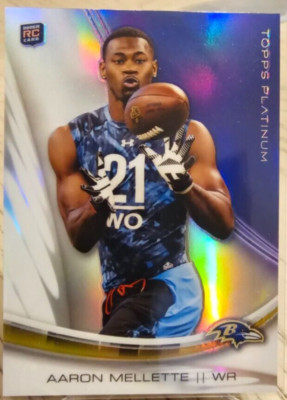 2013 Topps Platinum Aaron Mellette RC #140 Baltimore Ravens | eBay