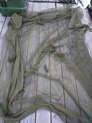U.S. ARMY MOSQUITO NET BAR (barrier) NETTING, COT COVER, NSN: 7210-00 ...