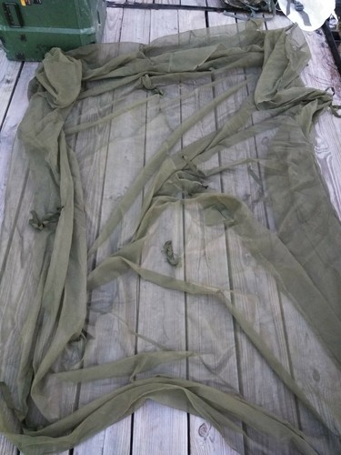 U.S. ARMY MOSQUITO NET BAR (barrier) NETTING, COT COVER, NSN: 7210-00 ...