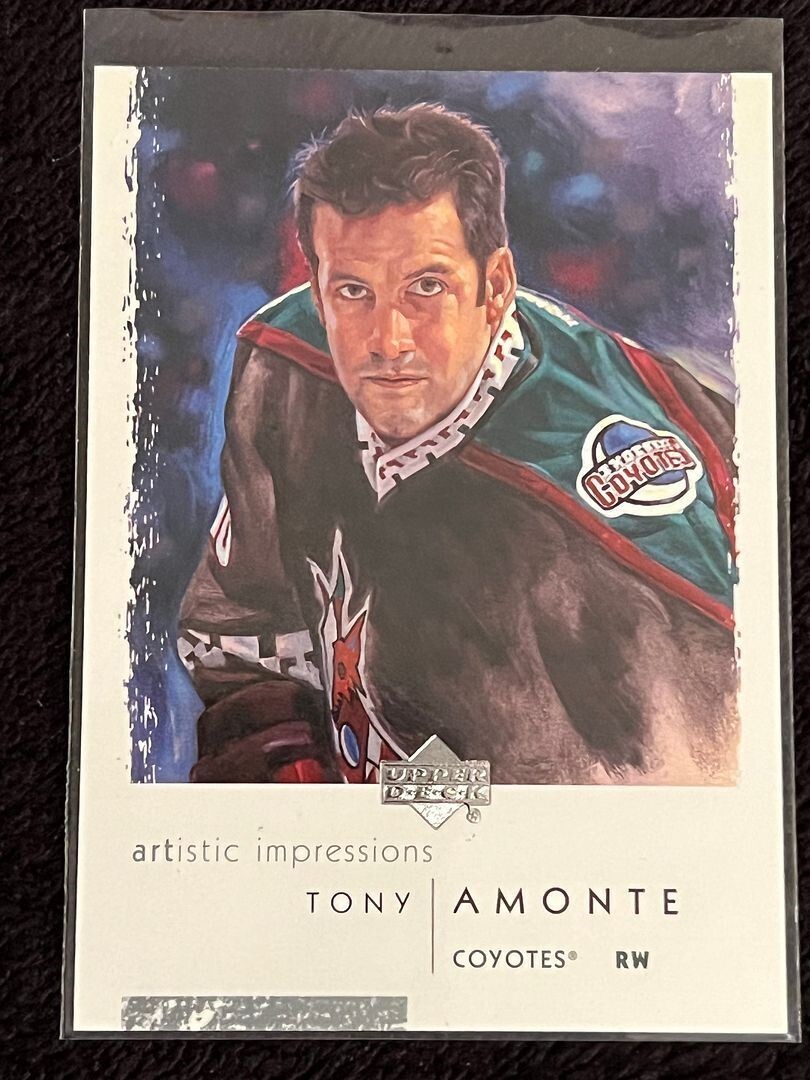 2003-04 UPPER DECK ARTISTIC IMPRESSIONS TONY AMONTE COYOTES | eBay