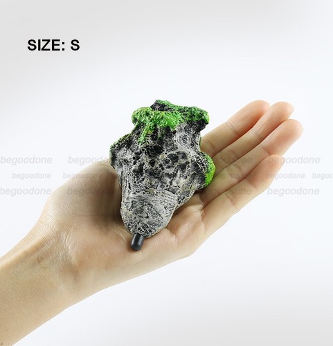 Floating Rock Stones Ornament Aquarium Fish Tank Avatar Moss Plant ...