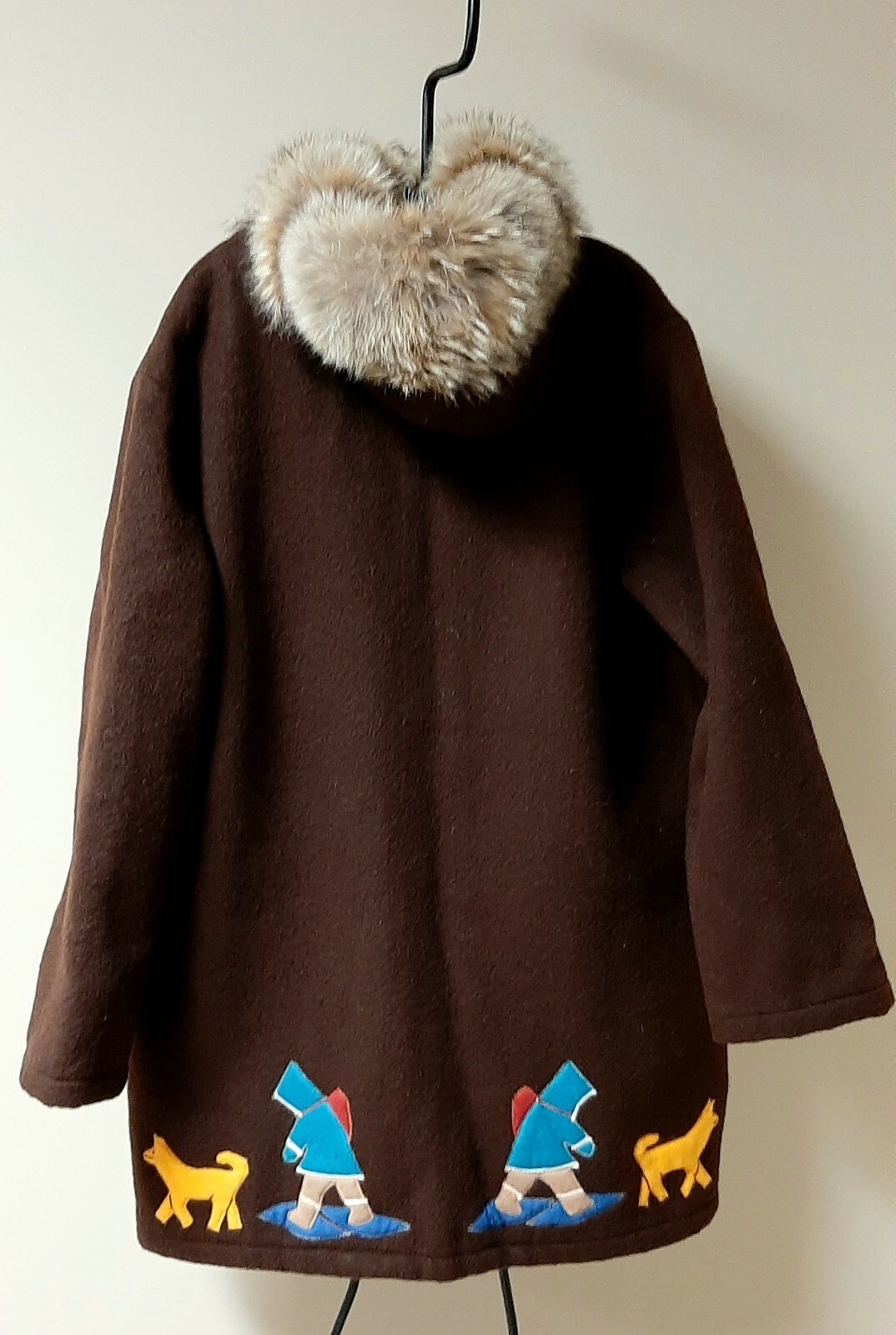 Authentic Inuvik Sewing Centre Virgin Wool Parka Arctic Eskimo Fur Coat ...
